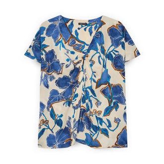 Fiorella Rubino Damen, Blusen & Hemden, Blau, 3XLGr&ouml;&szlig;e