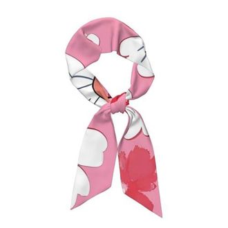 Generic &Eacute;charpe en satin de soie pour femme Motif coccinelles et marguerites Pour le sport, le yoga et le visage