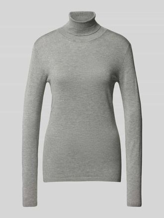 Ichi Slim Fit Rollkragenpullover aus Viskose-Mix Modell MAFA