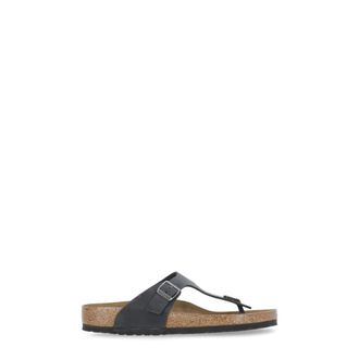 Birkenstock Homme, Chaussures, Noir, Taille: 40 EU Gizeh Oiled Leather Sandales