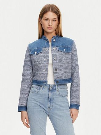 Guess Jeansjacke W5GL23 WH610 Blau Regular Fit