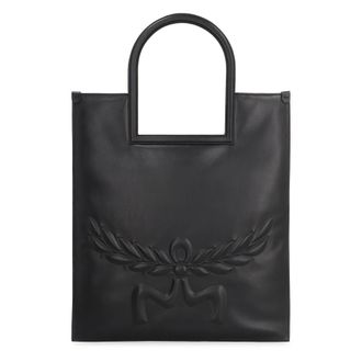 MCM Aren Leather Tote - - Bags - Damen - Schwarzk - ONE SIZE