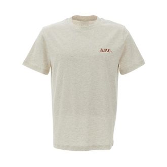 A.P.C. Carlos T-Shirt - - Tops - Herren - Beige - L