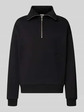 Drykorn Regular Fit Sweatshirt aus Baumwoll-Mix mit Troyer-Kragen