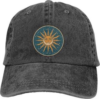 Generic Casquette de baseball, casquette d&eacute;t&eacute;, pare-soleil soleil et lune, casquettes hip-hop vintage, chapeau de cowboy, chapeau &agrave; visi&egrave;re, cadeau