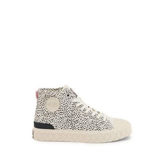 Palladium Baskets montantes &agrave; pois en coton m&eacute;lang&eacute;