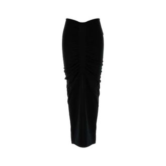 Alexander Wang Femme, Jupes, Noir, Taille: 38 FR Jupe Longue Pliss&eacute;e