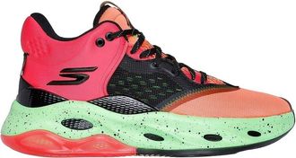 Skechers Skater-Schuhe f&uuml;r Herren, Netzmaterial (Orange/Gr&uuml;n)