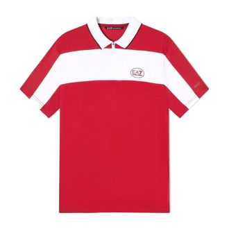 Emporio Armani Emporio Armani Ea7, Homme, Tops, Rouge, Taille: L Tennis Pro Polo