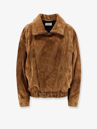 Saint Laurent Oversized vintage split-leather jacket - SAINT LAURENT - gender_Woman
