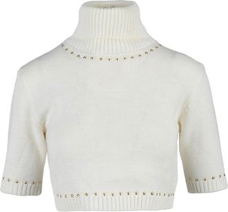 Simona Corsellini Damen, Strickwaren, Wei&szlig;, LGr&ouml;&szlig;e