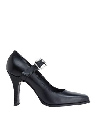 8 by YOOX LEATHER MARY-JANE PUMPS BUCKLE DETAIL