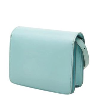 Celine Sac bandouli&egrave;re classique en cuir Pre-owned - Femme - Pre-owned - Bleu - Taille: ONE Size