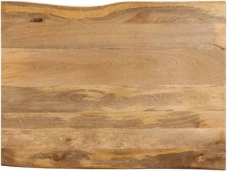 vidaXL Vidaxl - Dessus de table en bois massif manguier 110x80x2,5 cm - Bords vivants - Surface facile &agrave; nettoyer - Design unique et durable