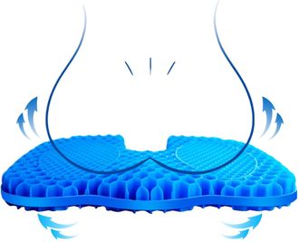 Generic Gelkissen für Auto, Kissen für Autositze - EIN atmungsaktives frisches ergonomisches Arschkissen - absorbiert Kissendruckpunkte, Autozubehör für Komfo