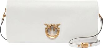 Pinko Pinko, Femme, Sacs, Blanc, Taille: ONE Size Love Bag Click Soft Horizontal