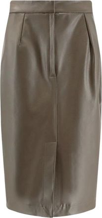 Stella McCartney Femme, Jupes, Brun, Taille: 38 FR Altermat Midi Skirt