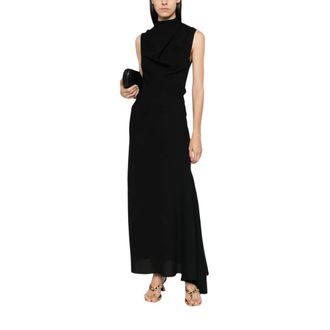 The Attico Robe midi - Femme - Robes - Noir - Taille: 38 FR