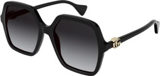 Gucci Eckige Sonnenbrille - - Accessories - unisex - Schwarzk - ONE SIZE