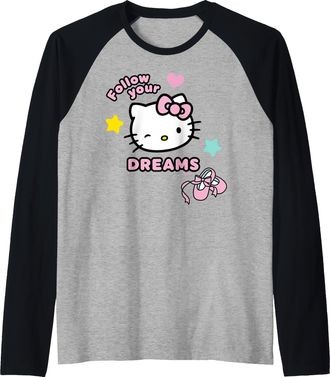 Hello Kitty Passion Success Dreams S&uuml;&szlig;e Klassische Freundschaft Raglan