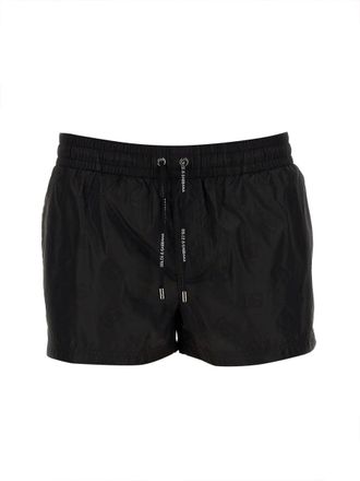 Dolce & Gabbana Polyester Swim Shorts - Black