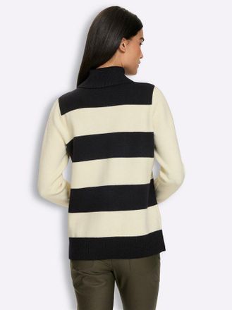 Heine Strickpullover Pullover Langarm Feinstrick, Milano-Ripp