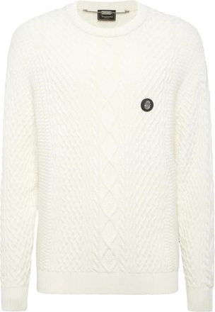 Billionaire Boys Club pull en maille torsad&eacute;e - Blanc