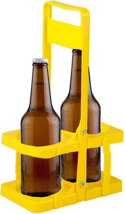 Generic Bierflaschenregal, Bierträger - Bierkorb, Hand-Bierregal, Bierträger für Wein, 2 Flaschen, Whiskey-Bierträger für Camping, Pi