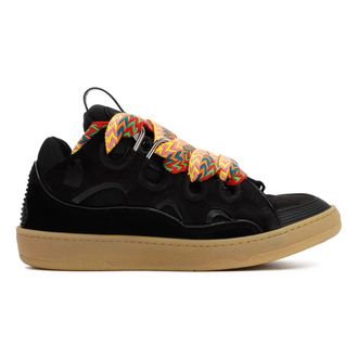 Lanvin Schwarze Sneakers Runde Spitze Schn&uuml;rung - - Shoes - Herren - Schwarzk - 43 EU