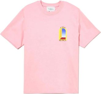 Casablanca Homme, Tops, Rose, Taille: 2XL T-shirt les Roses