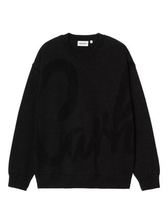 Carhartt Work in Progress pull W Perla &agrave; design emboss&eacute; - Noir