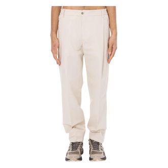 BRIGLIA 1949 Homme, Pantalons, Beige, Taille: M Pantalon Manhattan en Lin et Coton