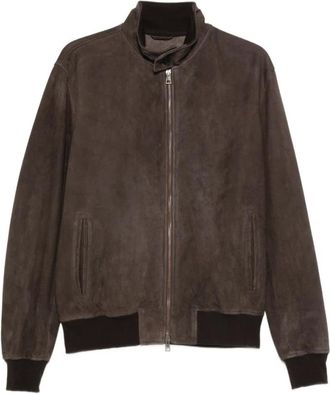 Boglioli Homme, Vestes, Brun, Taille: XL Bomber en daim