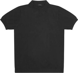 AT.P. CO Homme, Tops, Noir, Taille: S Cotton Knit Polo