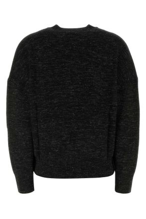 Isabel Marant Womens Viscose-Blend Knit Sweater Black Acrylic Wool