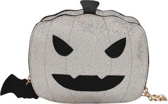 Generico Sac à bandoulière en forme de, sac à main dHalloween, sac à bandoulière pour Halloween, sac fantaisie pour femme, argent, Consulte la descripción