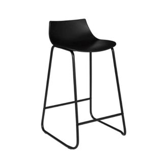 PEGANE Pegane - Lot de 4 tabourets de bar en polypropyl&egrave;ne coloris noir - longueur 47 x profondeur 48,5 x hauteur 82 cm