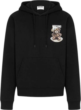 Moschino unisex, Sweatshirts et sweats &agrave; capuche, Noir, Taille: L Teddy Bear Cotton SweaT-shirt
