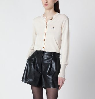 Vivienne Westwood Cremefarbener Baumwoll-Cardigan