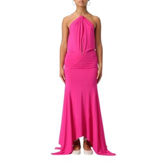The Attico Fuchsia Jersey Halter Kleid - - Dresses - Damen - Rosa - XS