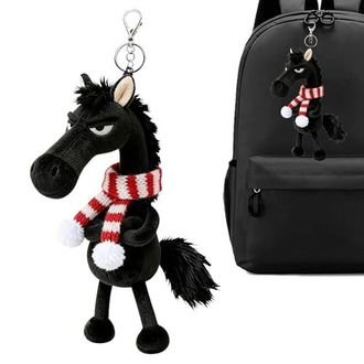 Generic Porte-cl&eacute;s cheval de lann&eacute;e 2026 - Pendentif fantaisie pour sac &agrave; main, porte-cl&eacute;s en forme danimal | Porte-cl&eacute;s pour mari, fils, fille, famille, amis
