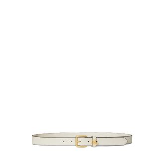Ralph Lauren Femme, Accessoires, Blanc, Taille: XS Lgo Kpper 25 Belt Skinny