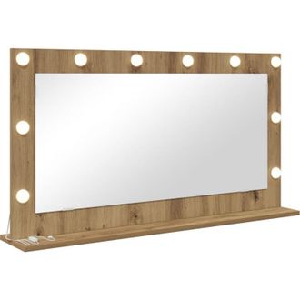 vidaXL Kosmetikspiegel mit Spiegel Artisan Eiche 100 x 55 x 18 cm Vidaxl