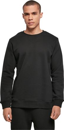 Build Your Brand Herren Organic Basic Crew Sweatshirt, Black, M