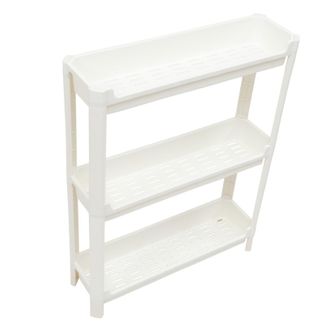 NUOBESTY Mehrschichtiges Kunststoff aufbewahrungsregal mit Lüftungsdesign Platzsparend für Badezimmer Wohnzimmer Schlafzimmer Umweltfreundliches Pp Material ru