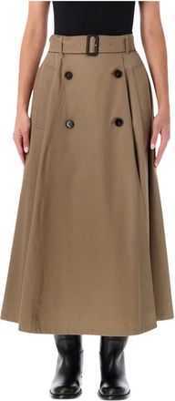 Burberry Femme, Jupes, Brun, Taille: 38 FR Skirts