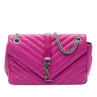 Saint Laurent Pre-owned Sac Bandouli&egrave;re College - Femme - Pre-owned - Rose - Taille: ONE Size