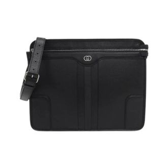 Gucci Pre-owned Leder Schultertasche - - Pre-owned - Damen - Schwarzk - ONE SIZE