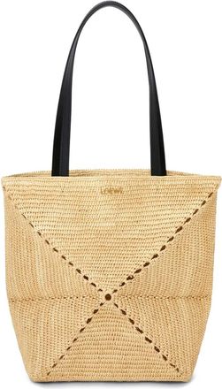 Loewe Mittelgroße Puzzle Schultertasche - Nude