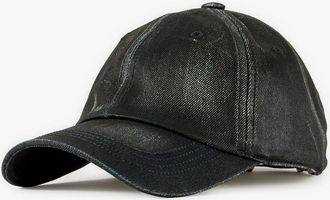 Acne Studios Casquette d&eacute;lav&eacute;e en coton m&eacute;lang&eacute;